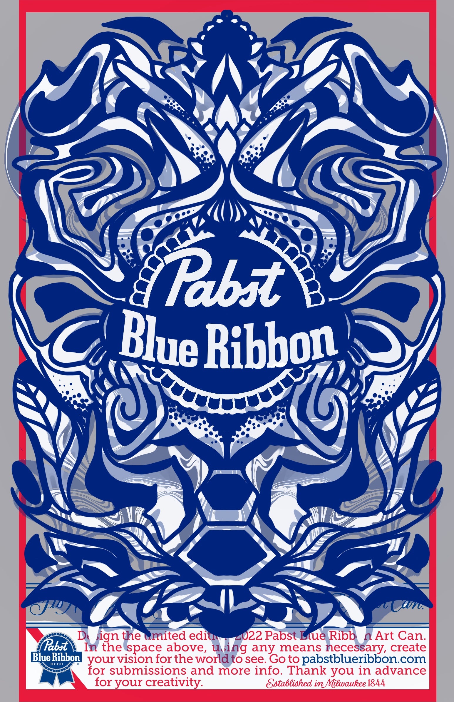 Pabst Blue Ribbon Contest Entry 2021 – Art of Morgan Cohen